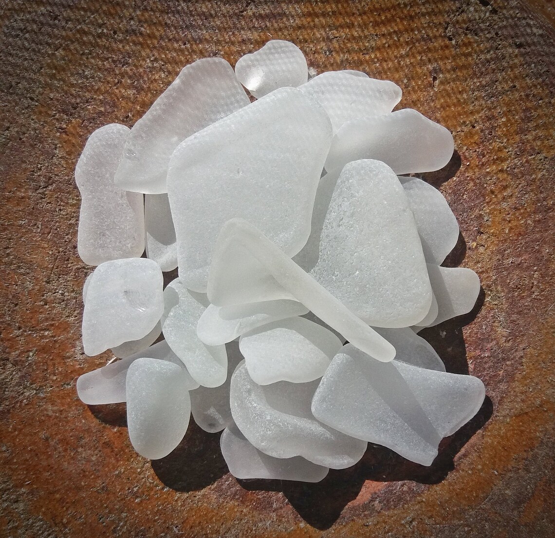 BULK Genuine Sea-tumbled Sea Glass FROSTY WHITE - Etsy