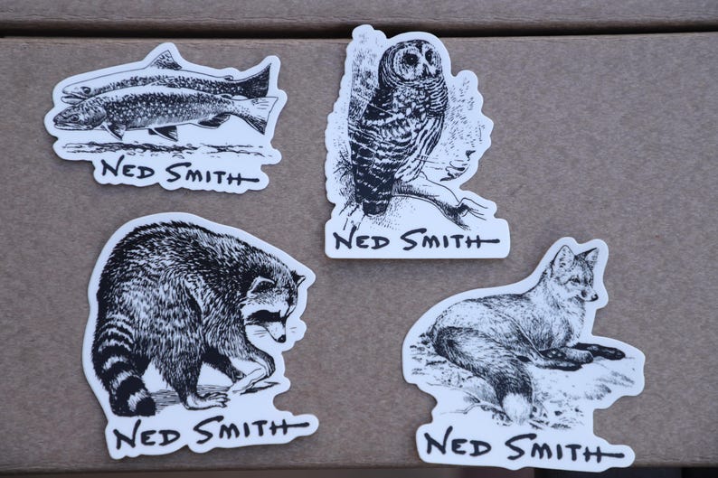 Sticker Ned Smith Original Art - Etsy