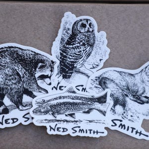 Sticker Ned Smith Original Art - Etsy