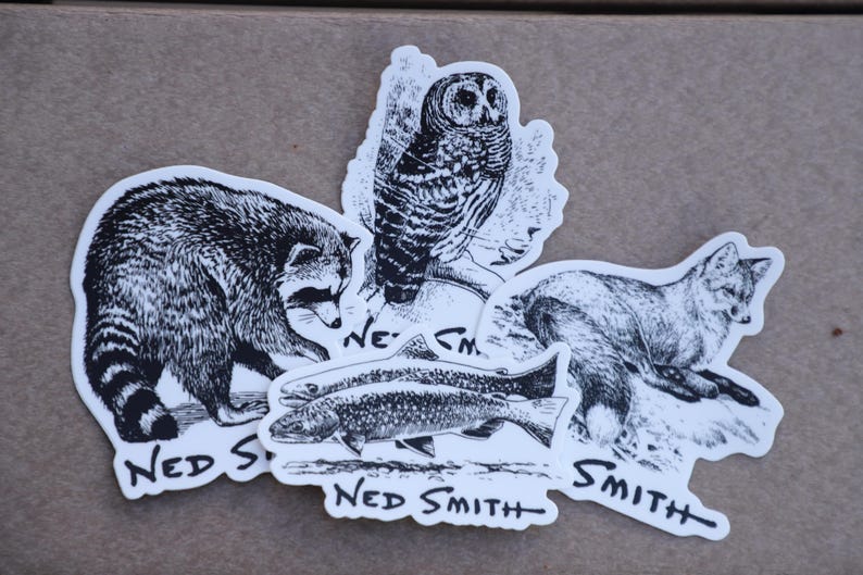 Sticker Ned Smith Original Art - Etsy