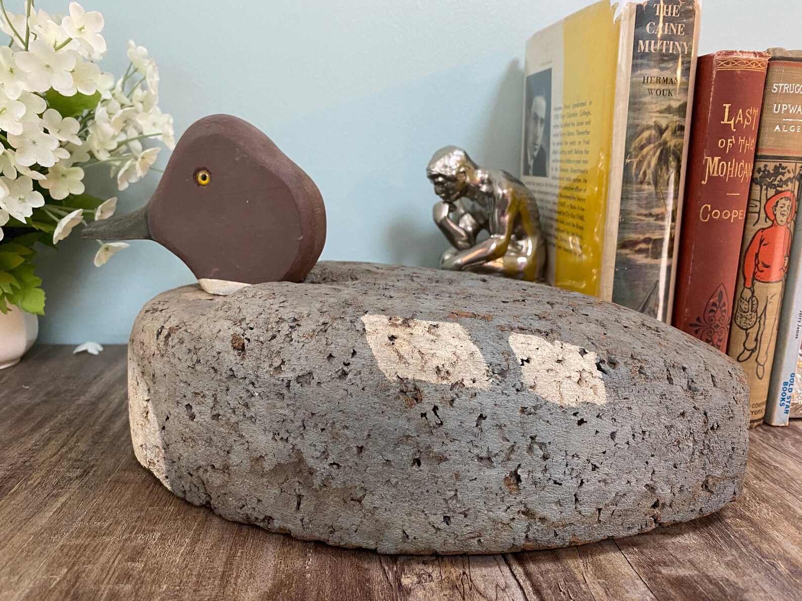 Vintage Cork Duck Decoy Painted Collectible Rustic Cabin - Etsy