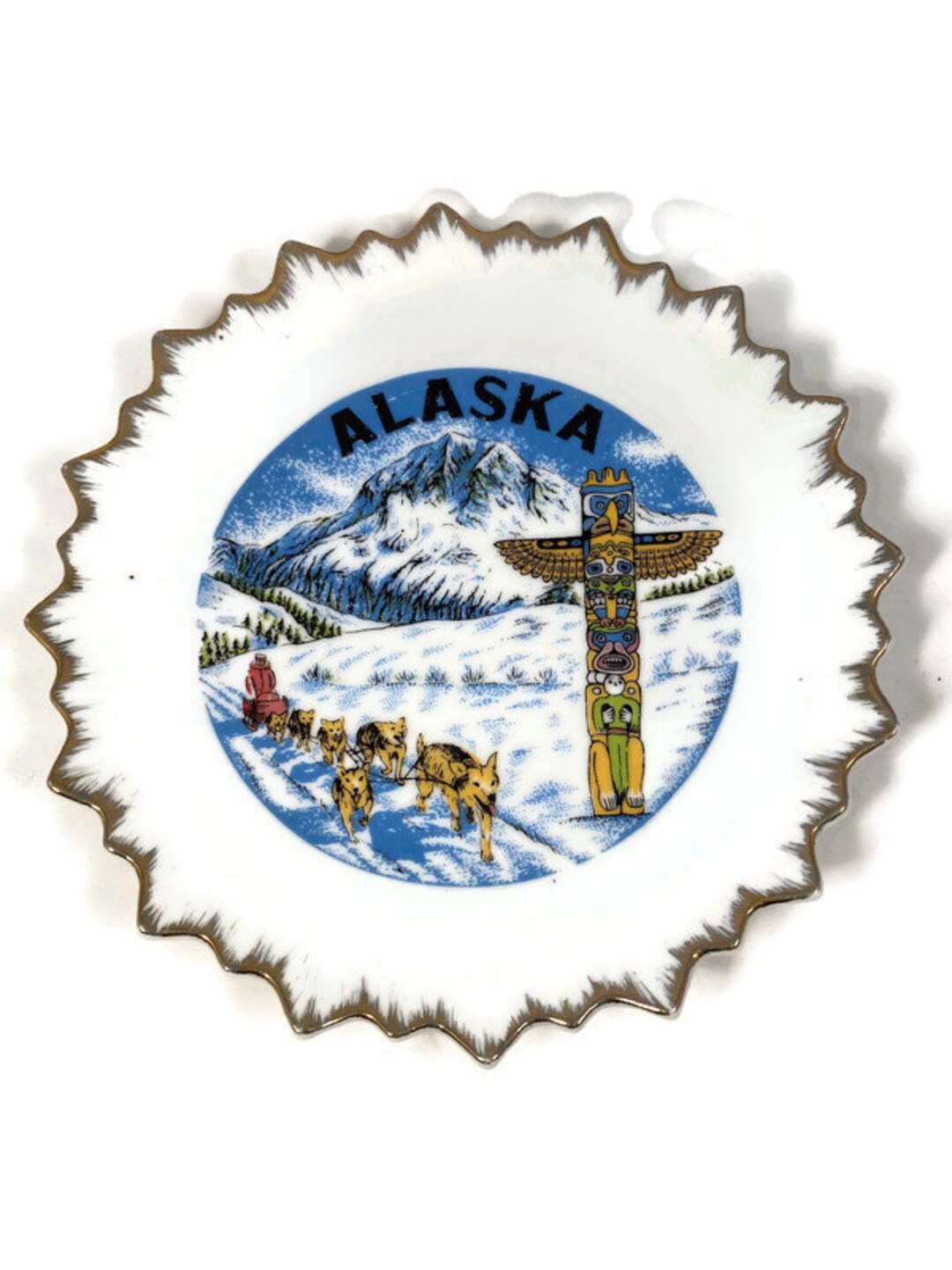 Vintage Alaska Souvenir Plate, Collectible State Wall Plate - Etsy