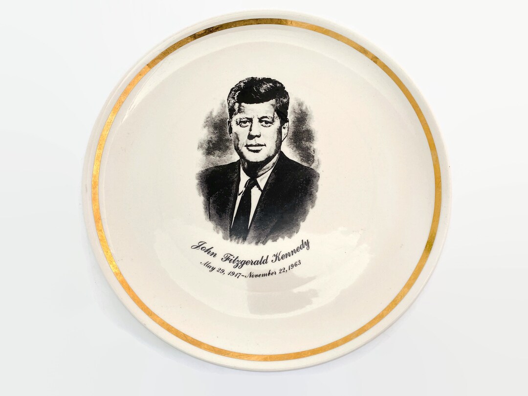 Vintage President John F. Kennedy Collectible Plate, Midcentury ...