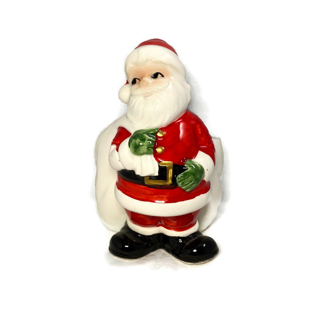 Lefton Christmas Santa Claus Planter - Etsy