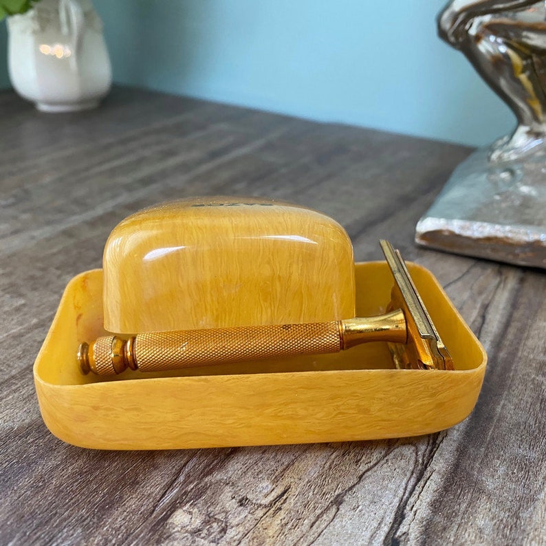 Vintage Gillette Razor and Celluloid Travel Case - Etsy