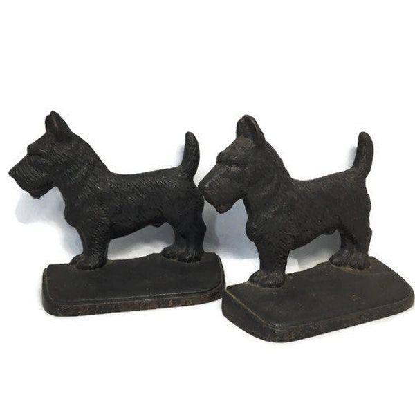 Cast Iron Dog Bookends - Etsy