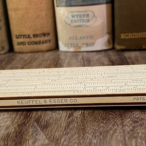 Vintage Keuffel and Esser Log Log Duplex Slide Rule, K & E 1940s-50's ...