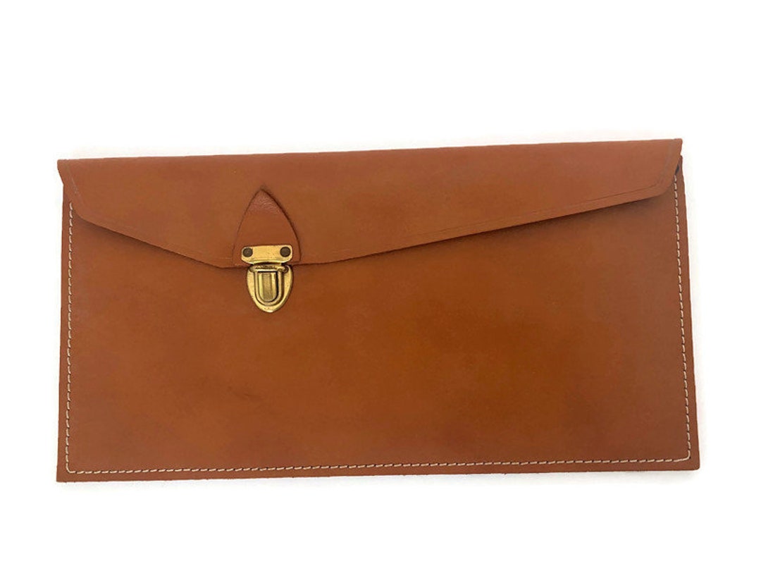 Vintage Morrell Leather Document Case With Brass Hardware - Etsy