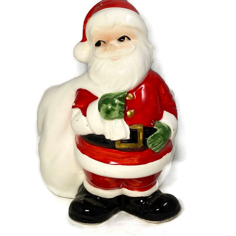 Lefton Christmas Santa Claus Planter | Etsy