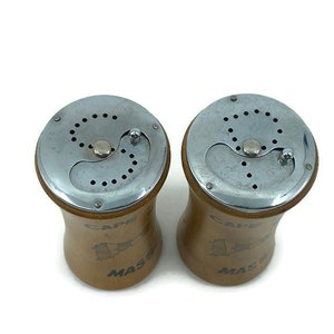 Midcentury Cape Cod Wood Salt and Pepper Shakers - Etsy