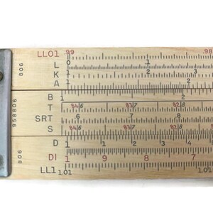 Vintage Keuffel and Esser Log Log Duplex Slide Rule, K & E 1940s-50's ...