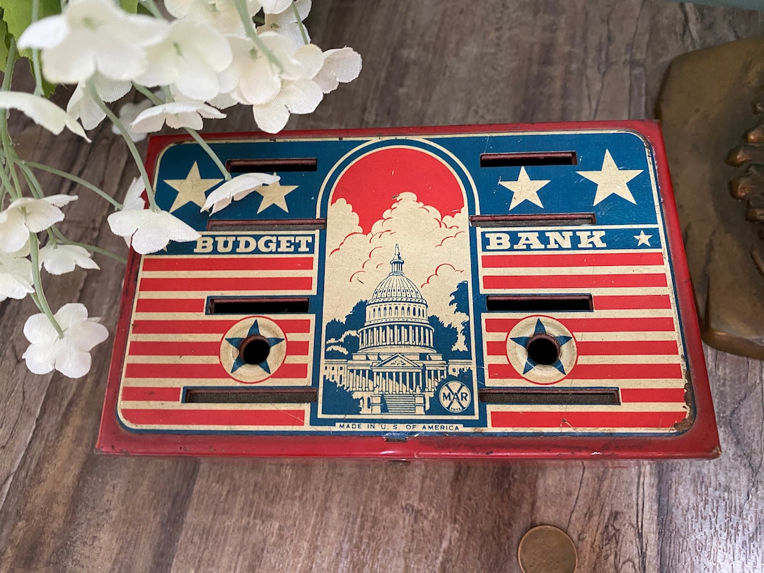 Vintage US Capitol Budget Bank by Marx Toys - Etsy