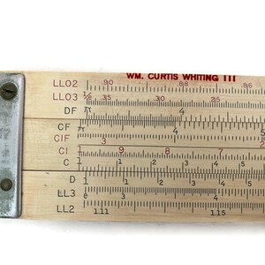 Vintage Keuffel and Esser Log Log Duplex Slide Rule, K & E 1940s-50's ...