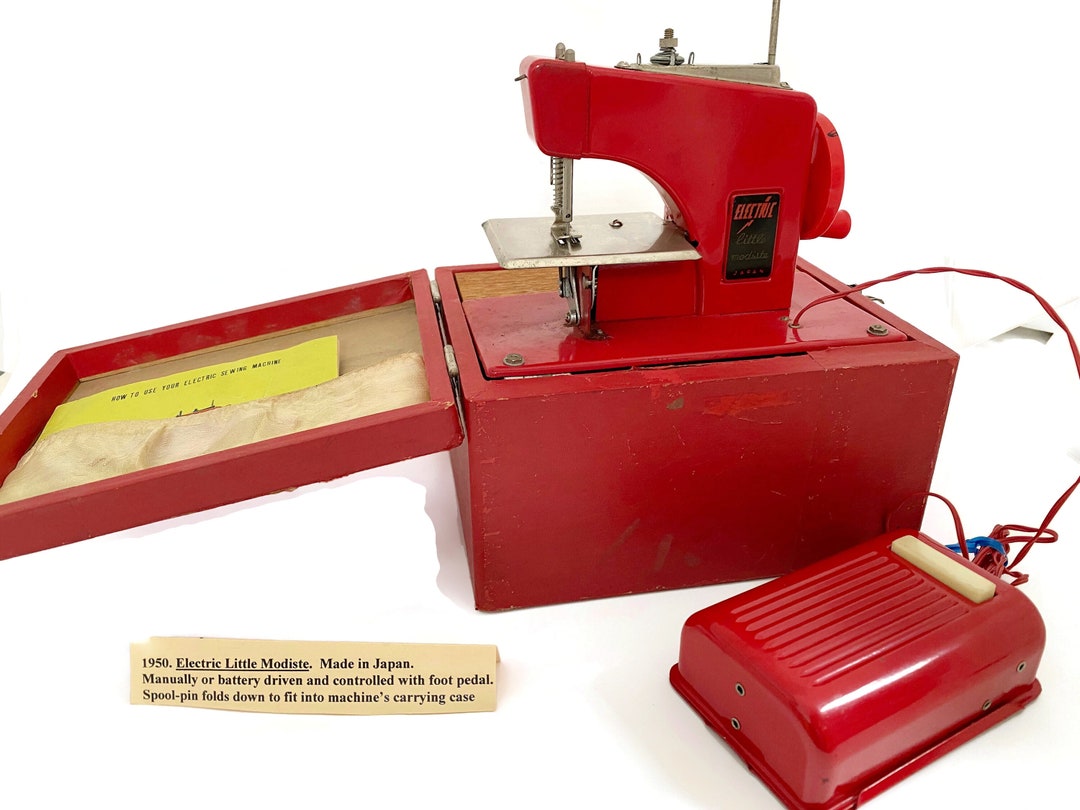 Midcentury Toy Sewing Machine Electric Little Modiste Made in Japan - Etsy