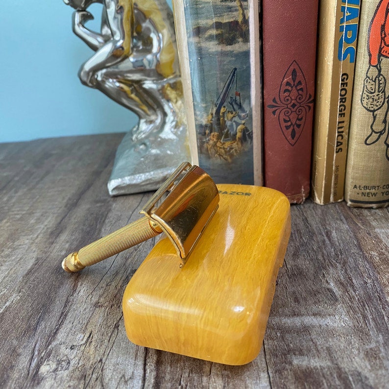 Vintage Gillette Razor and Celluloid Travel Case - Etsy