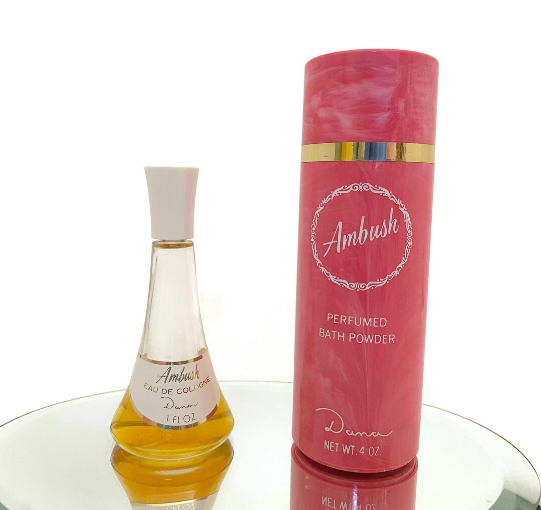 Vintage Ambush Fragrance Set Cologne and Perfumed Bath Powder - Etsy