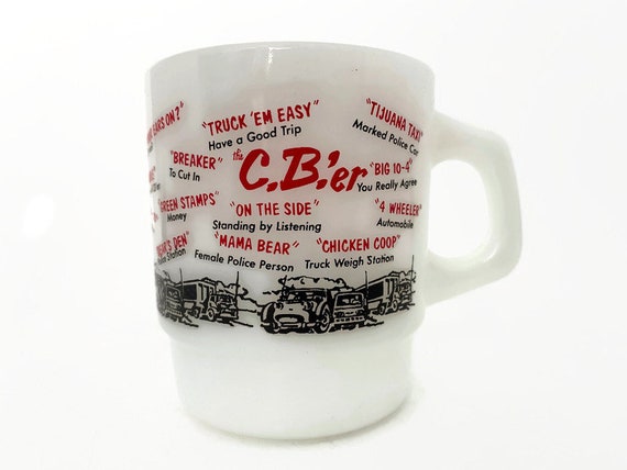 Vintage CB Radio Coffee Cup by Fire King - Etsy