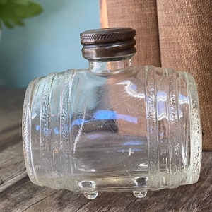 Vintage Barrel Figural Perfume Bottle With Metal Screw on Cap - Etsy