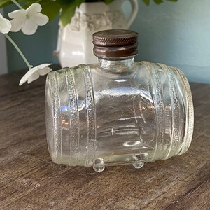 Vintage Barrel Figural Perfume Bottle With Metal Screw on Cap - Etsy