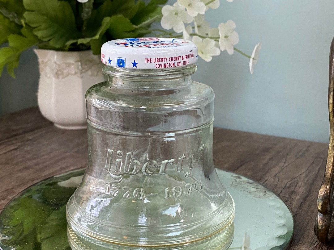 Vintage Bicentennial Liberty Bell Maraschino Cherries Jar - Etsy