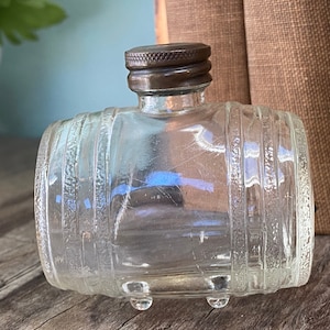 Vintage Barrel Figural Perfume Bottle With Metal Screw on Cap - Etsy