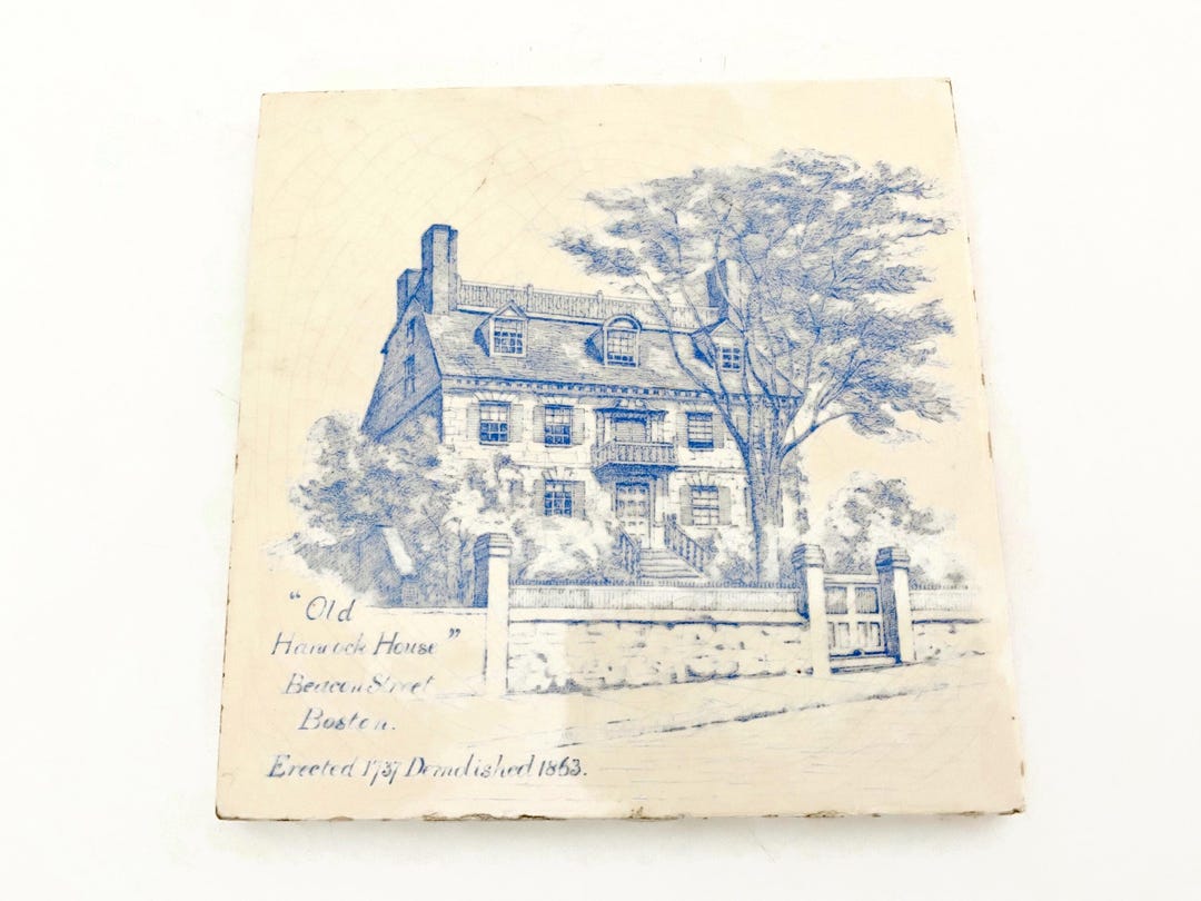 Antique Minton Tile - Old Hancock House Beacon Street Boston ...