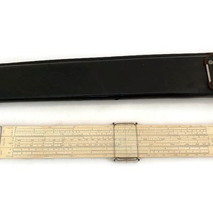 Vintage Keuffel and Esser Log Log Duplex Slide Rule, K & E 1940s-50's ...