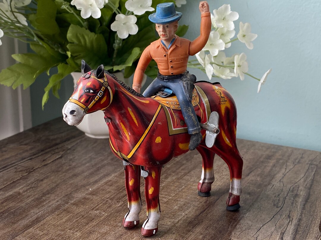 Midcentury Wind up Toy Cowboy by Mikuni Made in Japan - Etsy