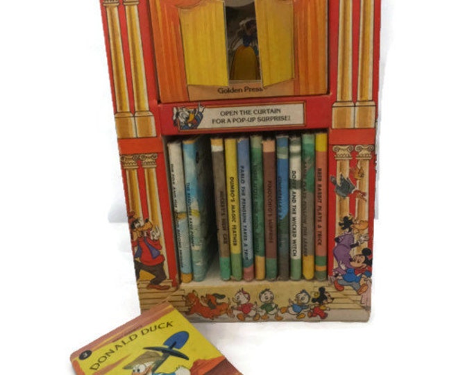 Disney Tiny Theater With 12 Tiny Disney Books Tiny Golden Books - Etsy