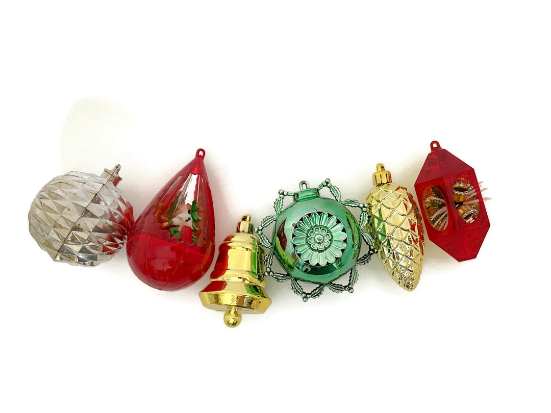 Vintage Plastic Christmas Ornaments