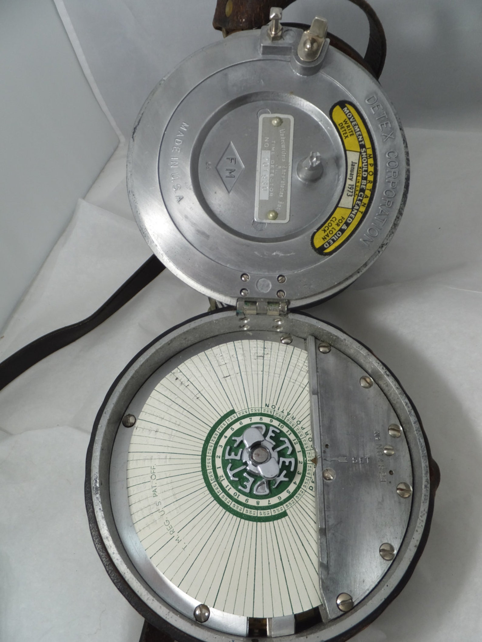 Vintage Nightwatchman Clock Detex Newman Watchclock | Etsy