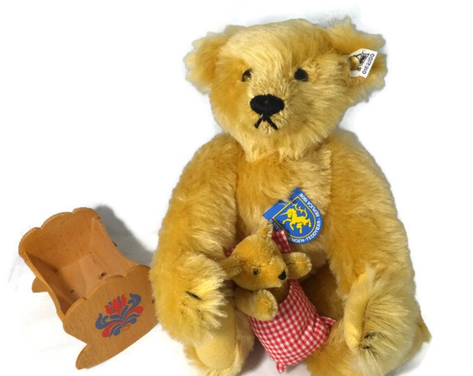 Vintage Steiff Teddy Bear Set - Giengen Stuffed Toy Teddy Bear 1984 ...