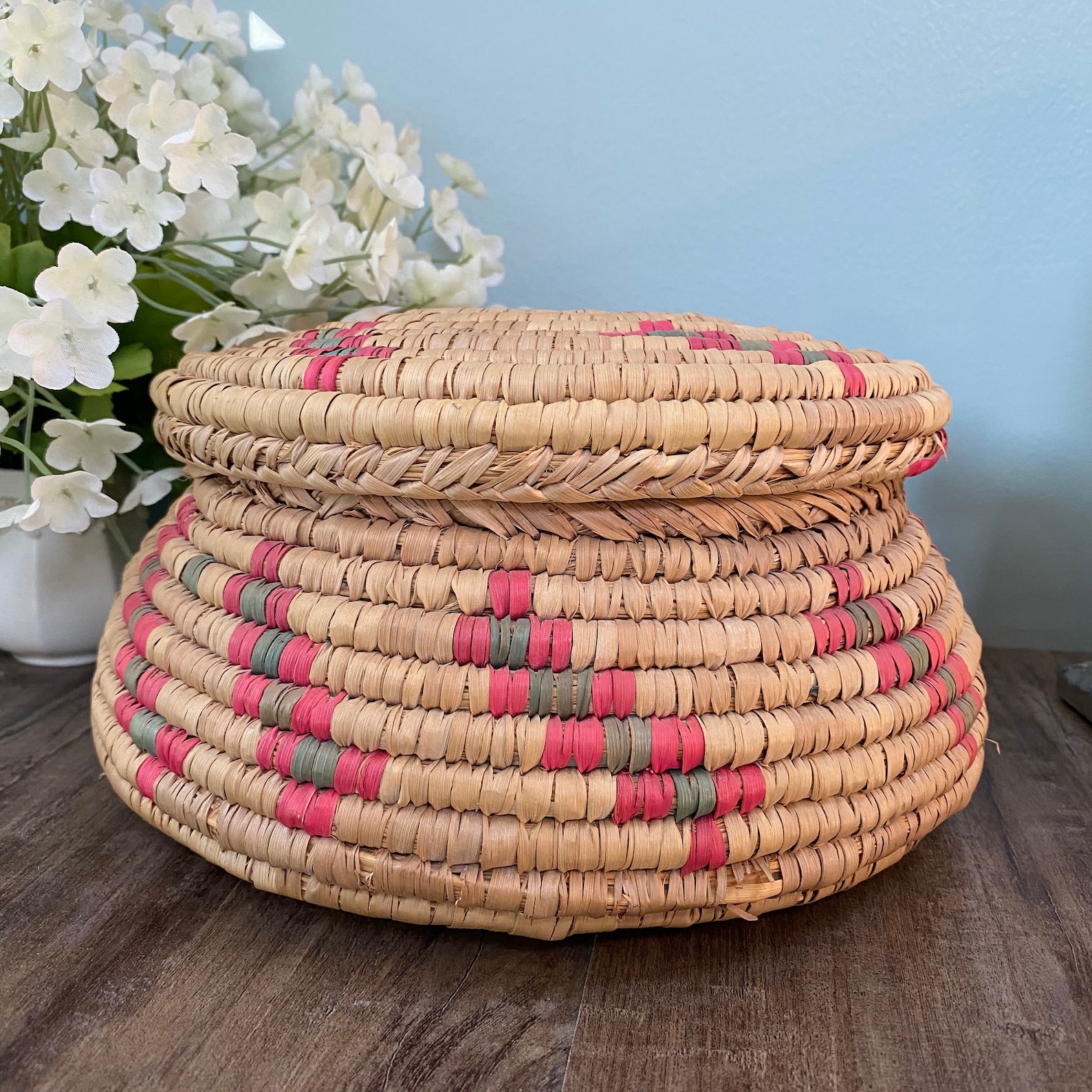 Vintage Sweetgrass Basket Artisan - Etsy
