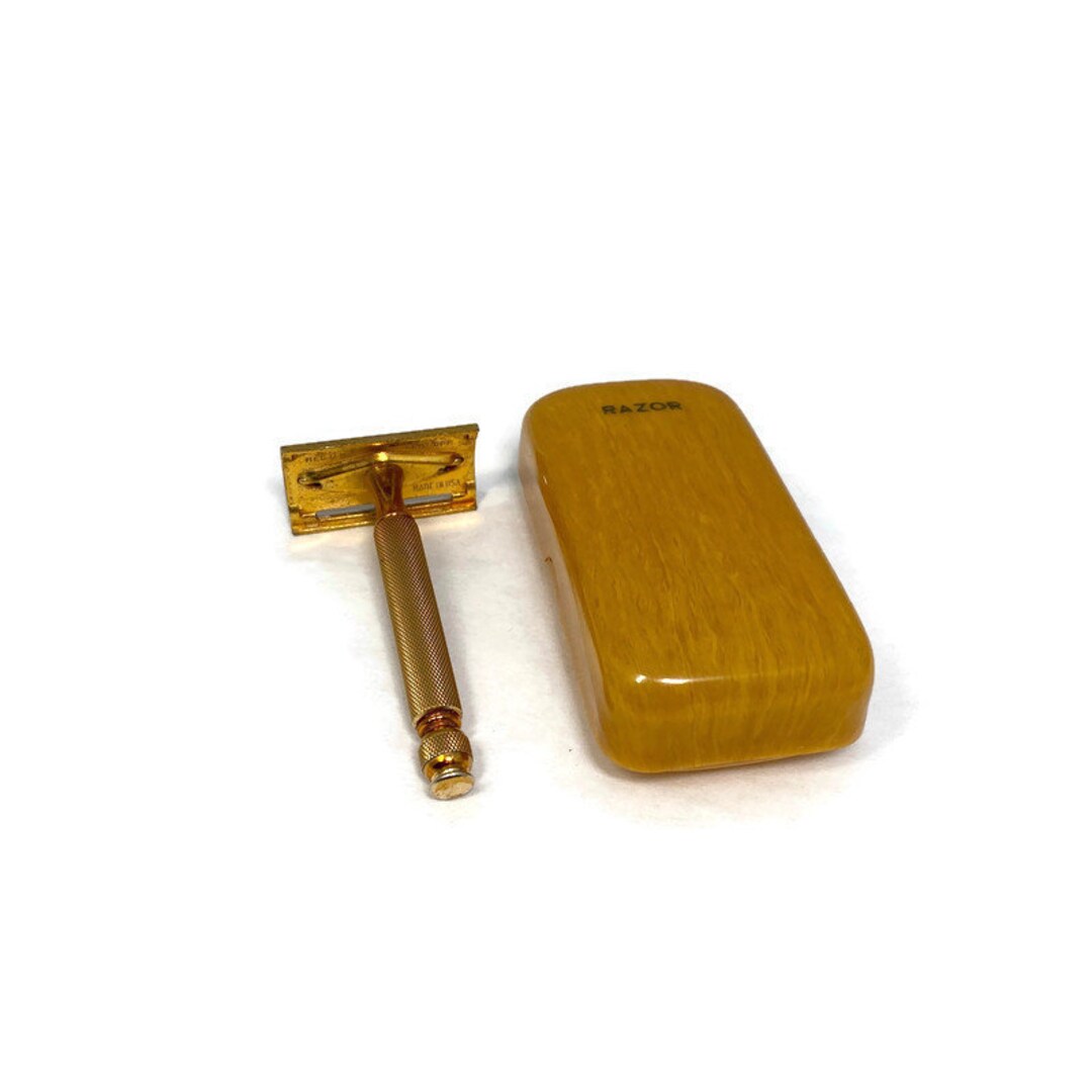 Vintage Gillette Razor and Celluloid Travel Case - Etsy