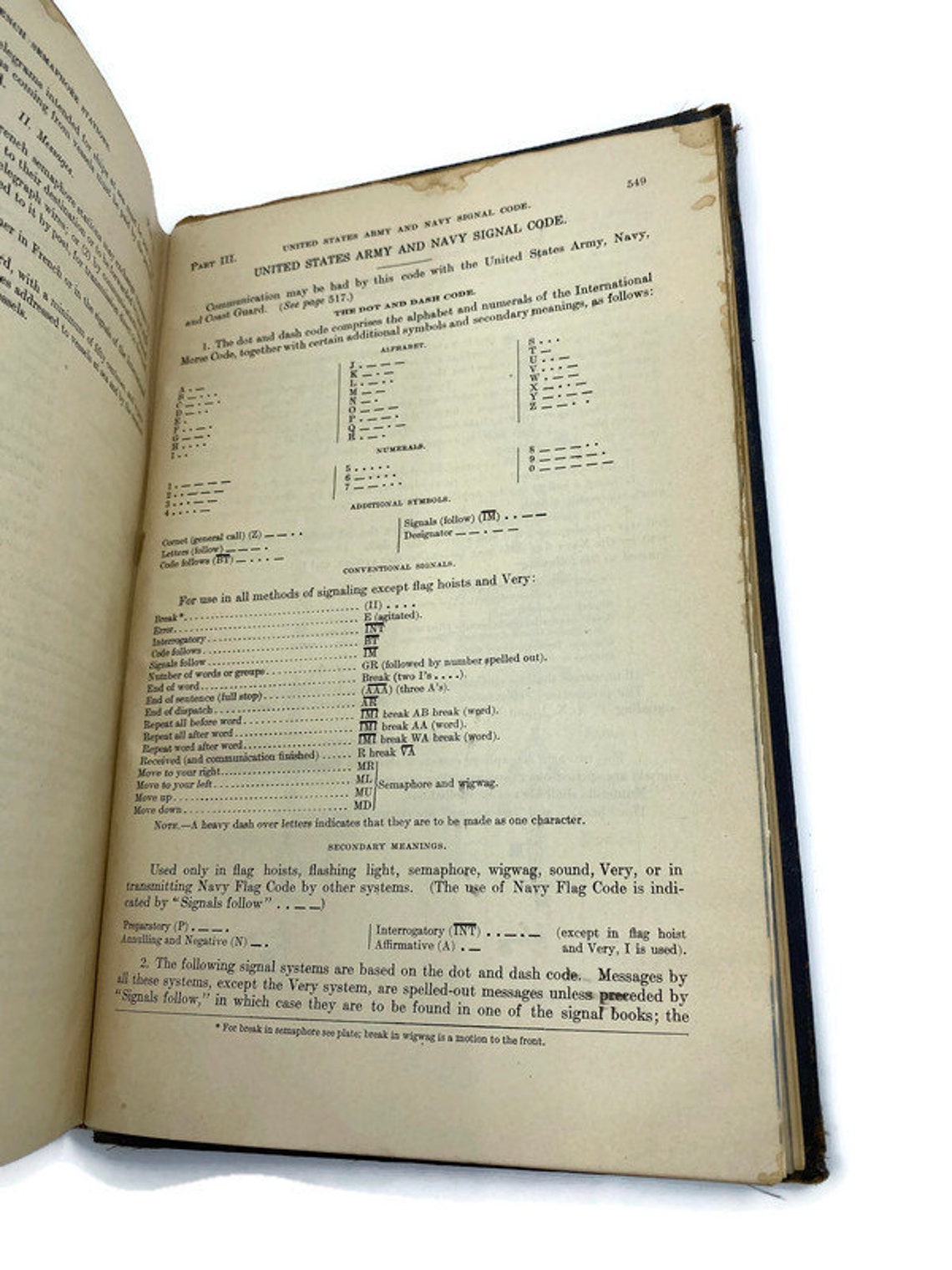 Rare Hardcover Book, International Code of Signals American Edition ...