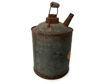 Old Metal Can | Etsy