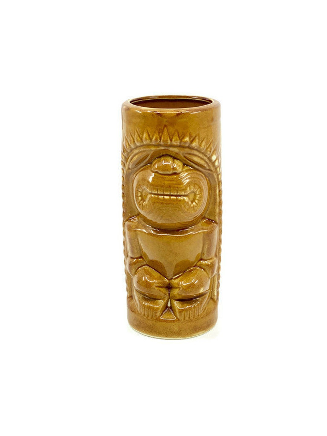 Vintage Tiki Mug, Tropical Home Decor, Drinking Tumbler, Mid Century ...