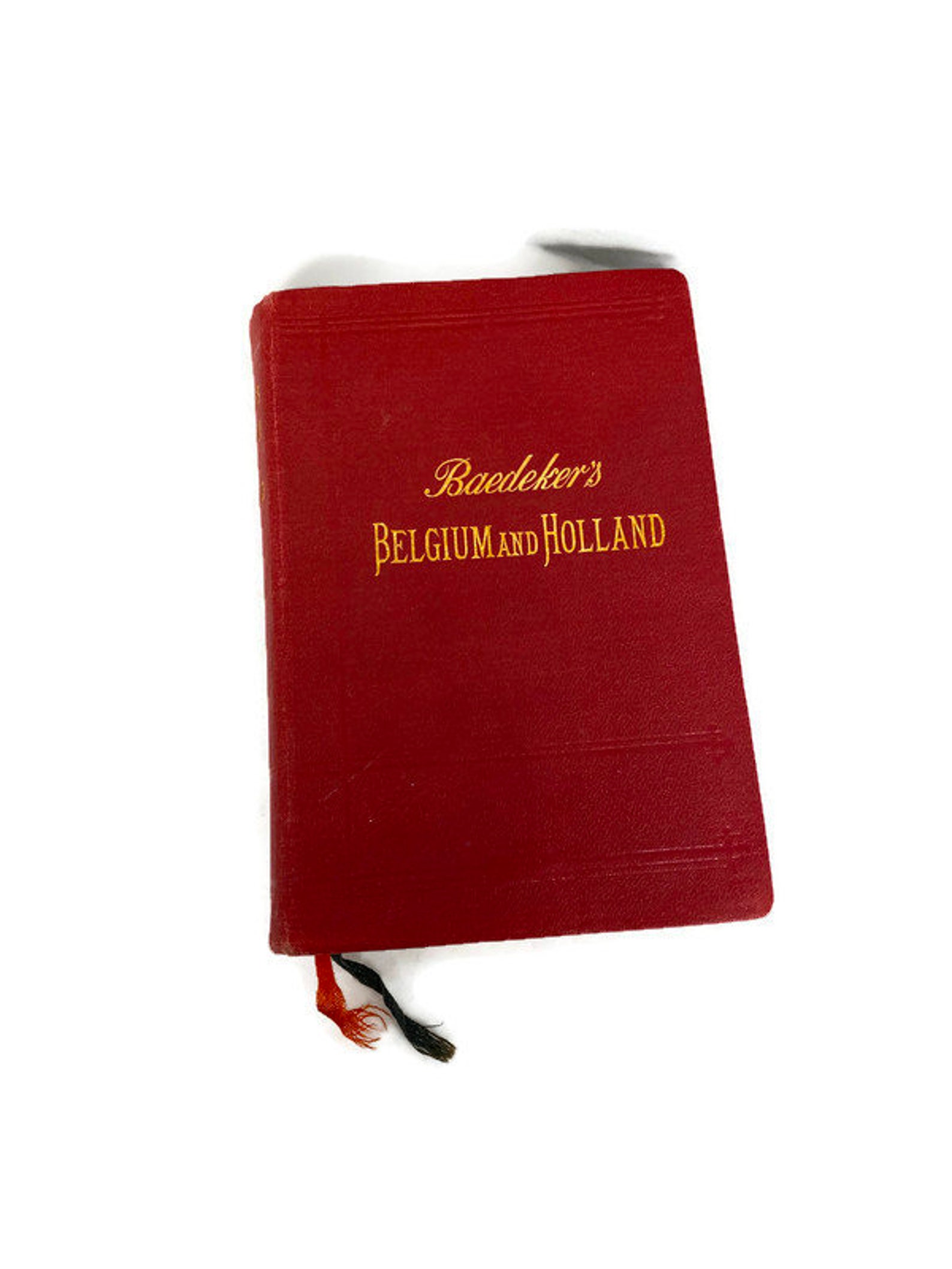 Antique 1910 Baedeker's Guide Book Belgium and Holland - Etsy
