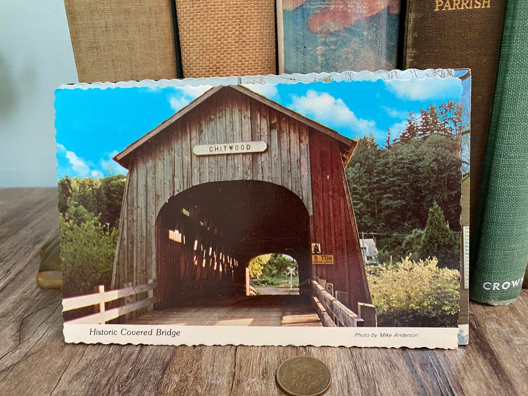 Vintage Covered Bridges Postcards - Six Post Cards, All Unwritten - Etsy