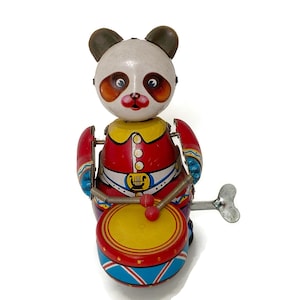 Vintage Panda Wind up Tin Litho Toy - Etsy