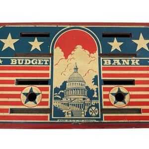 Vintage US Capitol Budget Bank by Marx Toys - Etsy
