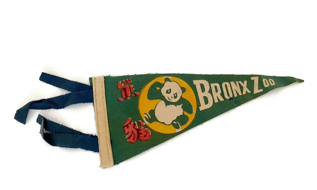 Vintage Bronx Zoo Pennant, New York Felt Travel Souvenir - Etsy