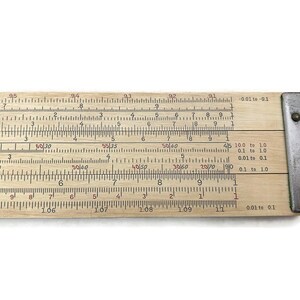 Vintage Keuffel and Esser Log Log Duplex Slide Rule, K & E 1940s-50's ...