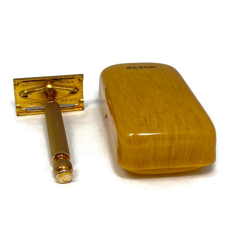 Vintage Gillette Razor and Celluloid Travel Case - Etsy