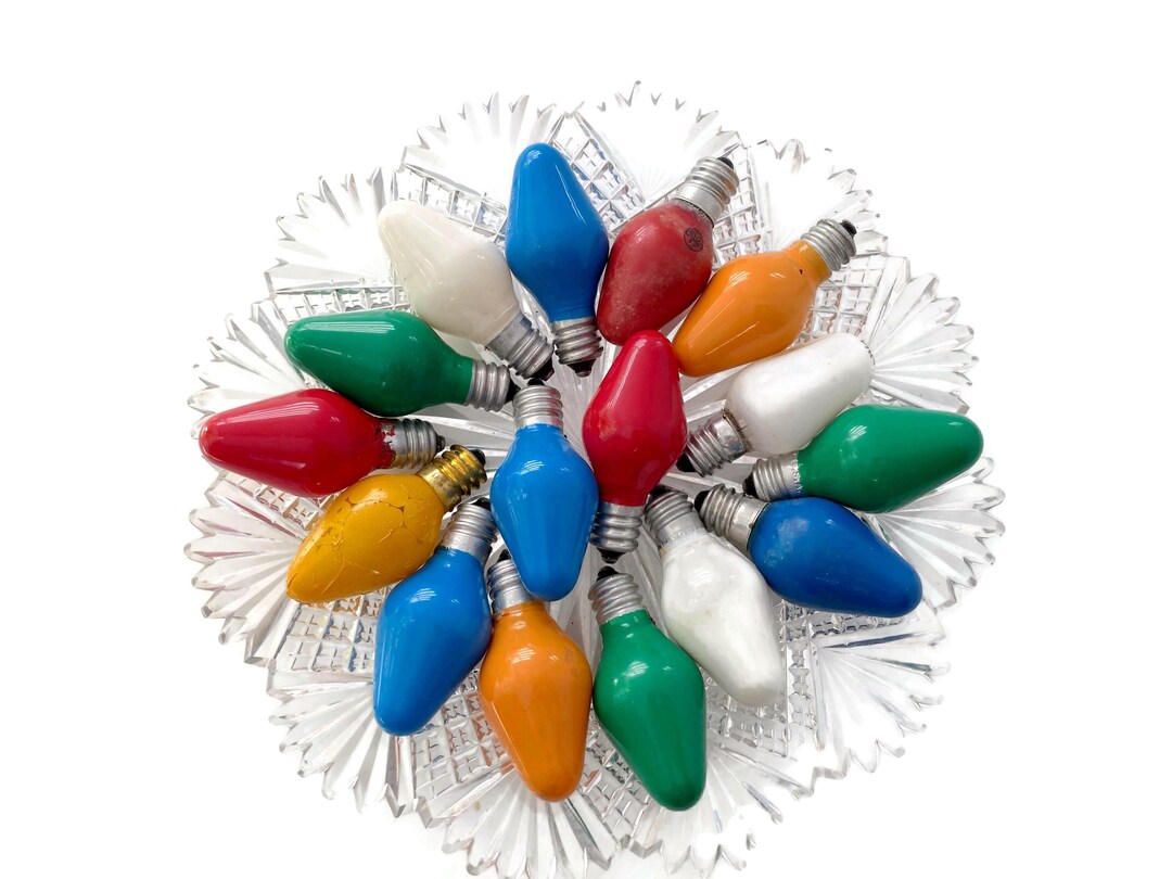 Vintage Christmas Light Bulbs - Etsy