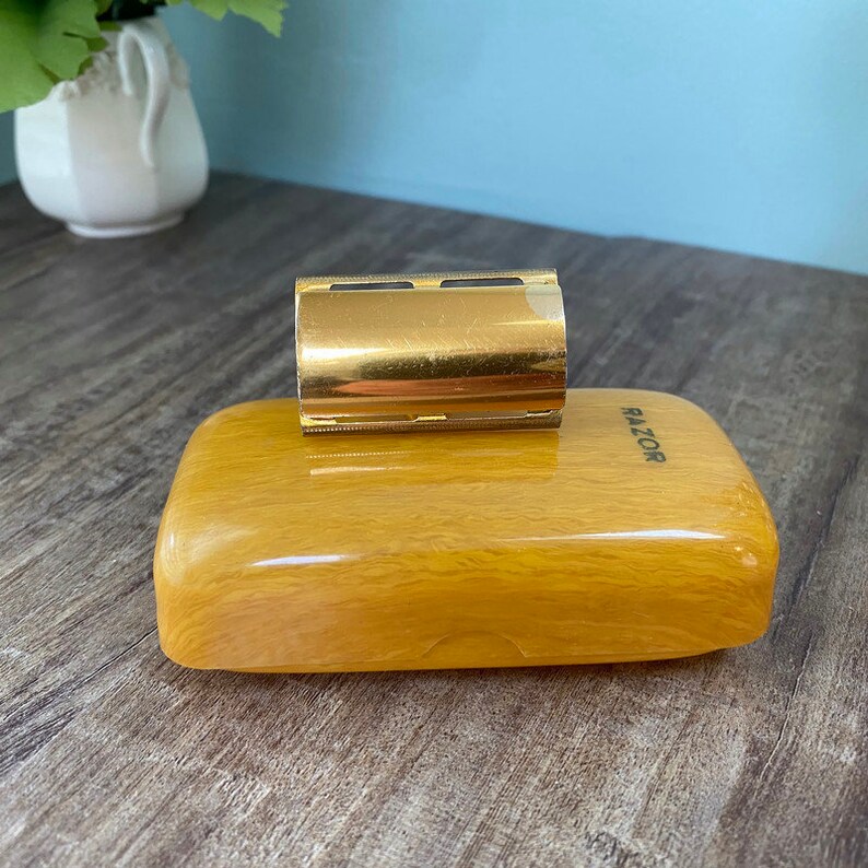 Vintage Gillette Razor and Celluloid Travel Case - Etsy