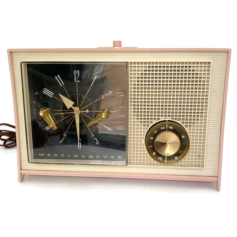 1960s Clock Radio - Etsy