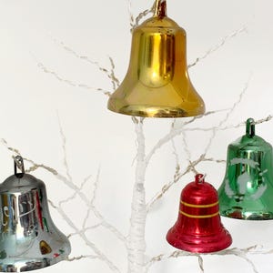 Vintage Christmas Tree Bell Ornaments - Etsy