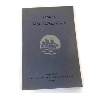 Vintage Softbound Book Yankee Ship Sailing Cards Presented - Etsy