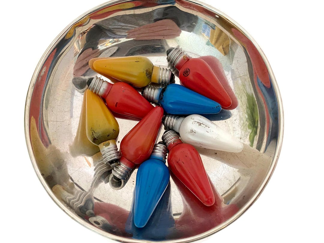 Vintage Christmas Light Bulbs C6 Series Lamps - Etsy